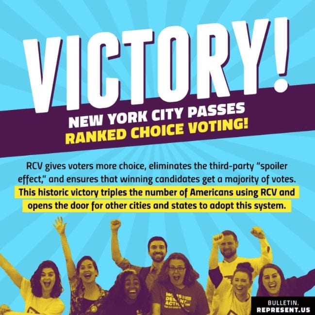 NYC Ranked Choice Voting Campaign Timeline | RepresentUs